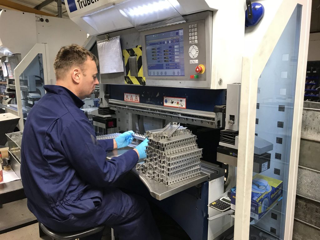 Sheet metal production in Great Britain - contact V&F Sheet Metal